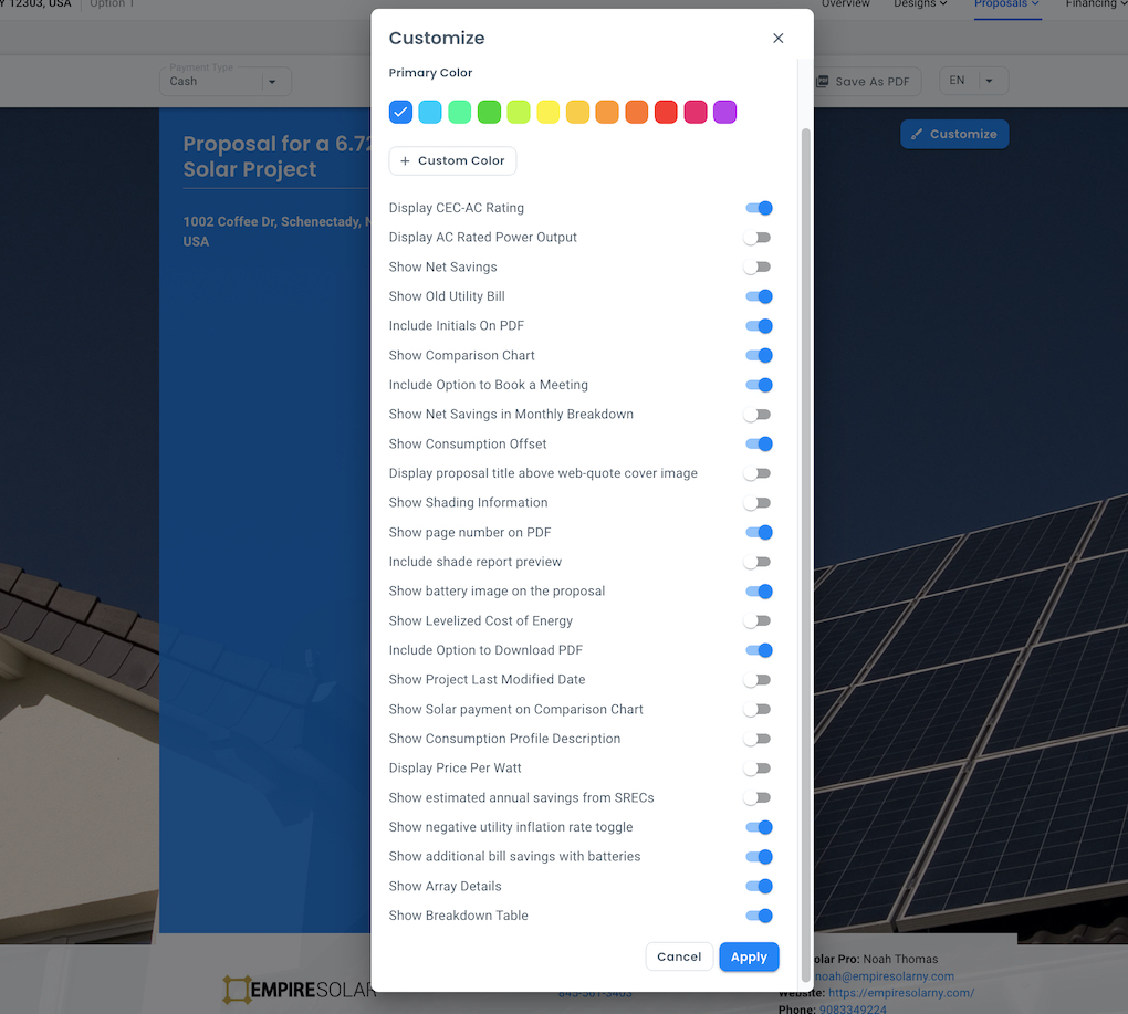 Customize Your Solargraf Quote