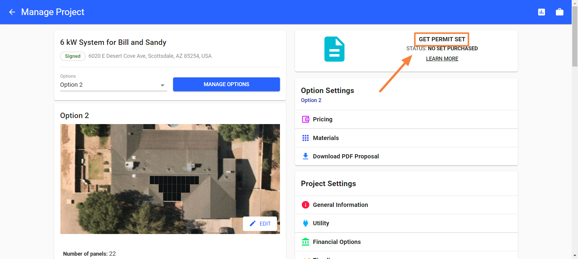 Submit a New Permit Set Application