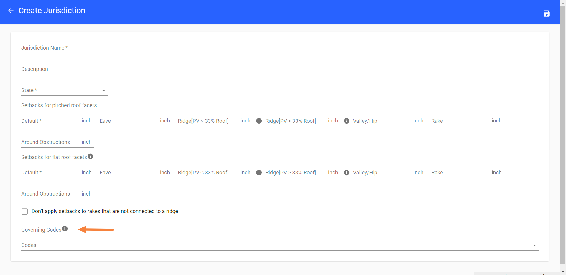 Setting Up Fire Setbacks