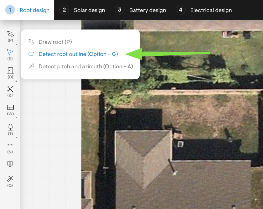 How to use Roof Detection