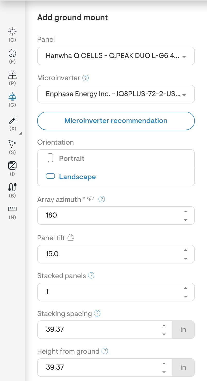 Create a Ground Mount Design