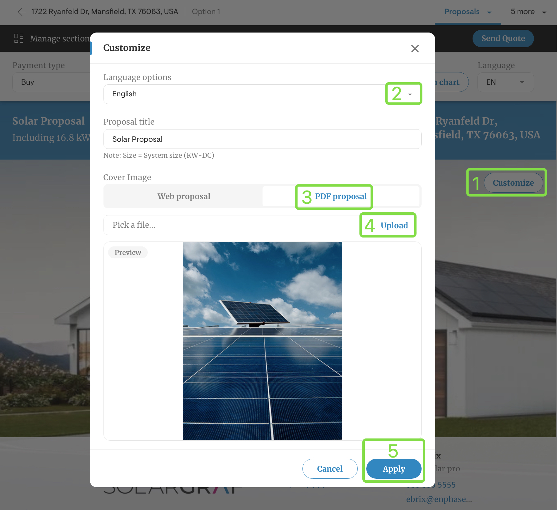 Sizing Images in Solargraf