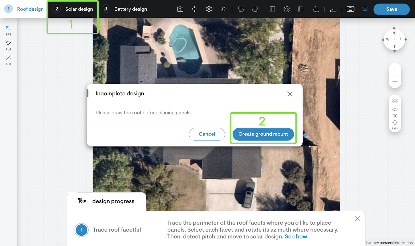 Create a Ground Mount Design
