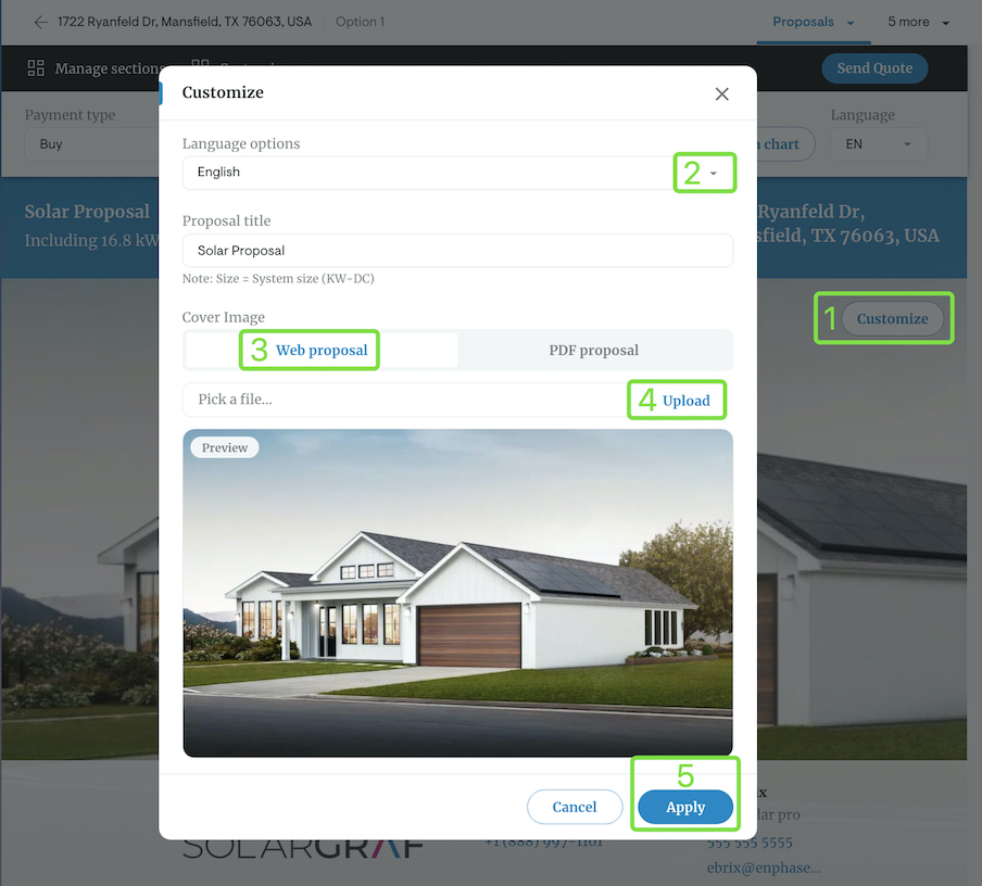 Sizing Images in Solargraf
