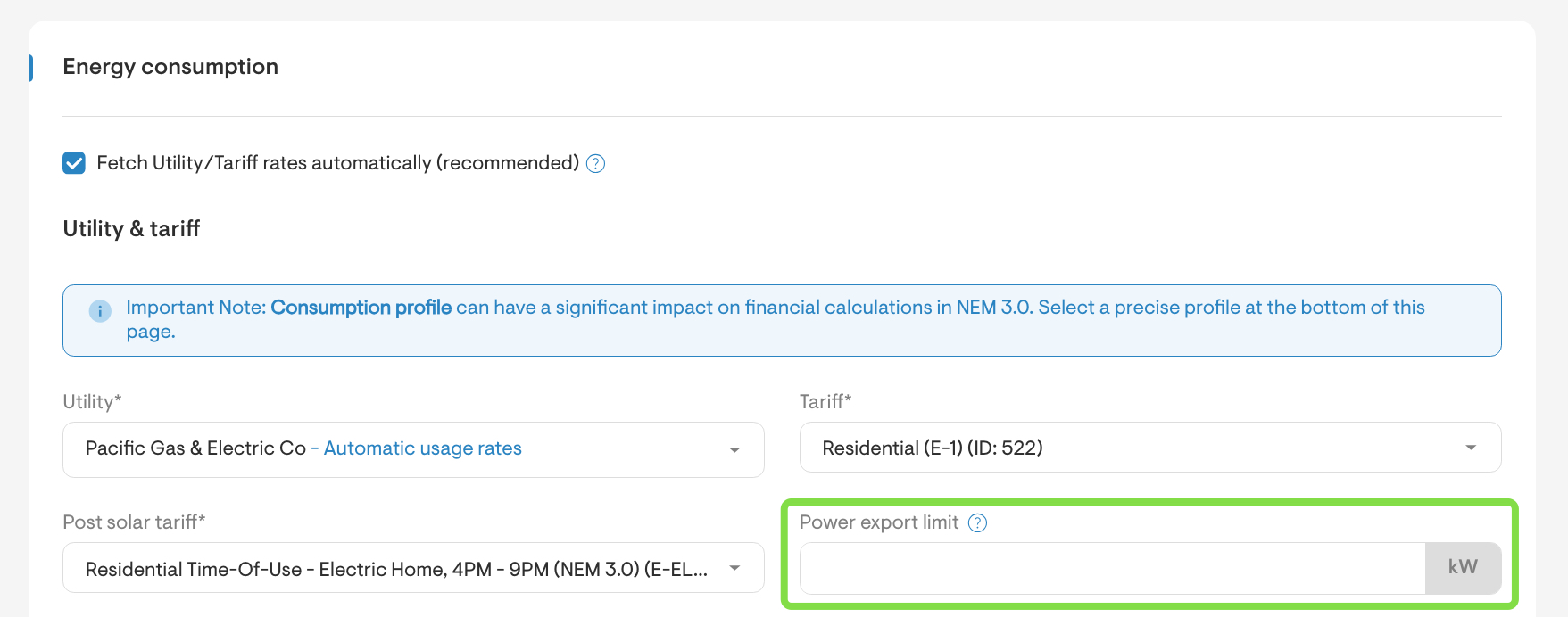 Power Control System Setup (PCS)
