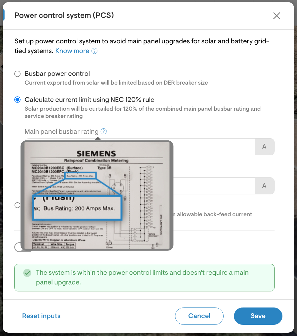Power Control System Setup (PCS)