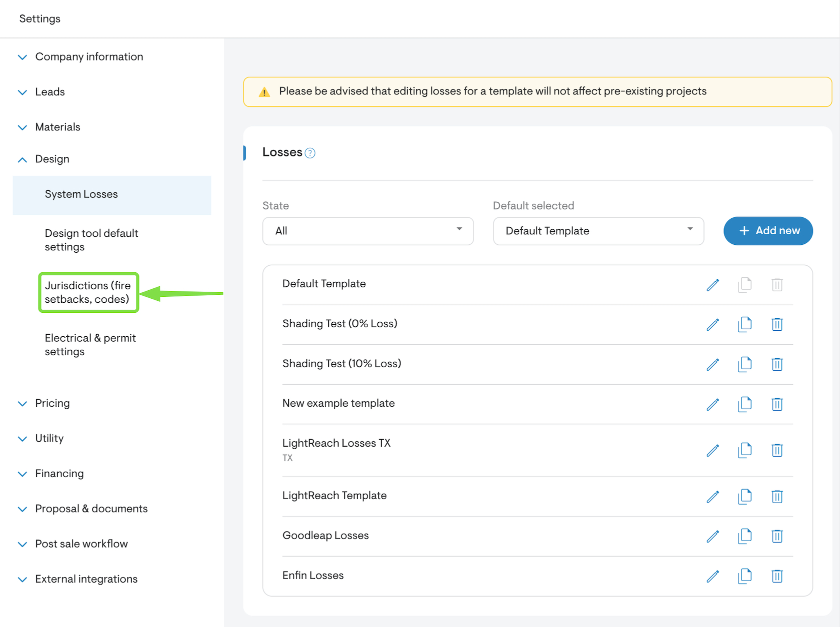 Setting Up Fire Setbacks