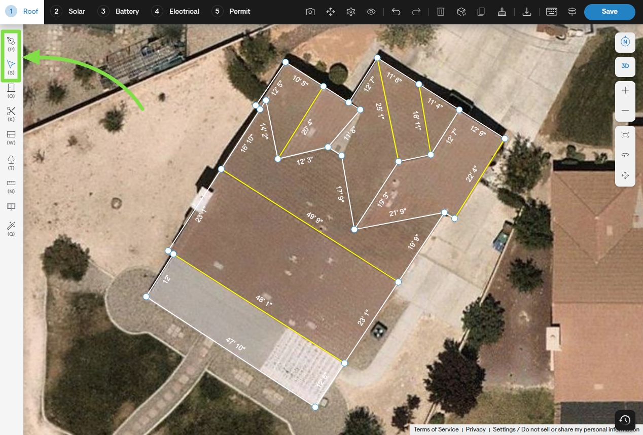 How to use Roof Detection